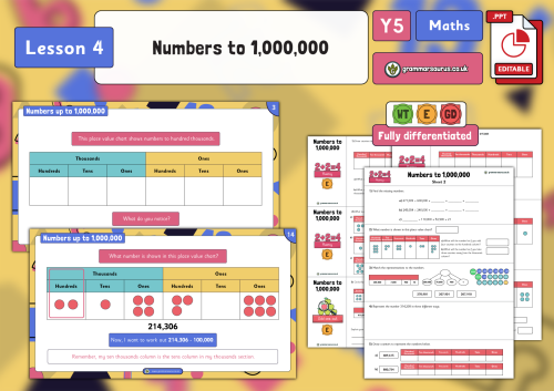 Year 5 Place Value – Numbers to 1,000,000 – Lesson 4 - Grammarsaurus