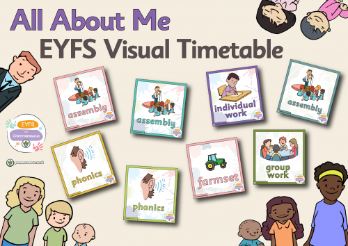EYFS - Visual Timetable - Grammarsaurus