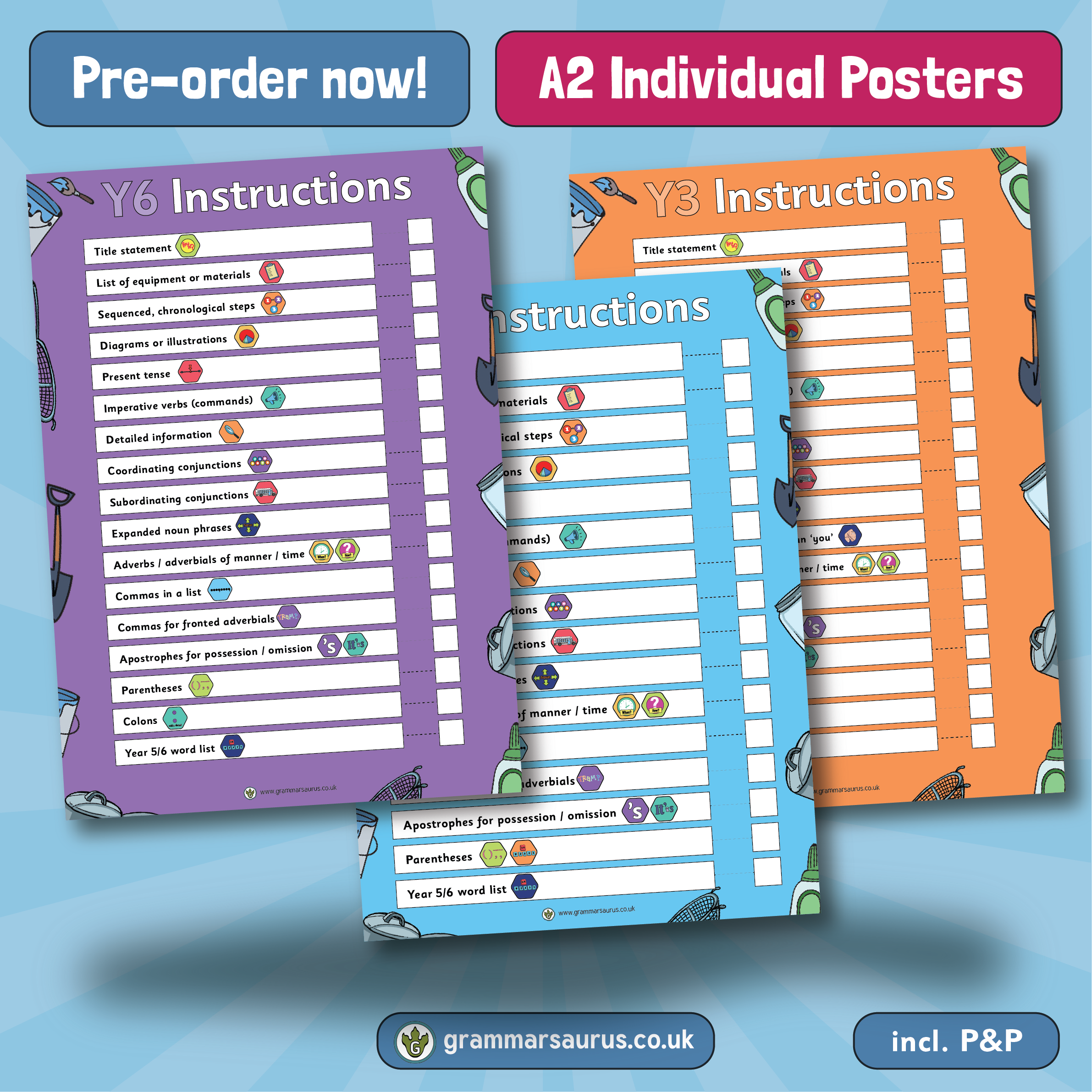 A2 Individual Posters - Grammarsaurus