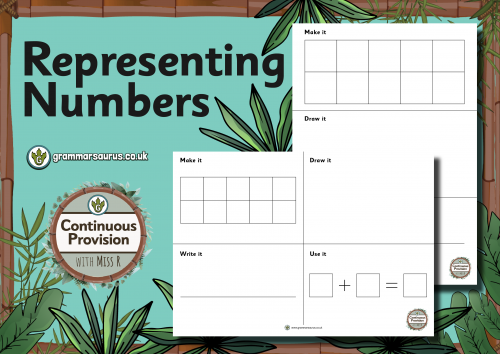 Continuous Provision - Maths - Representing Numbers - Grammarsaurus
