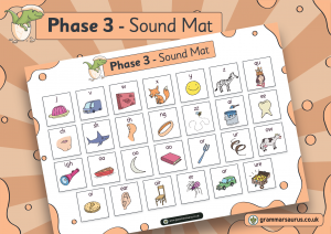 Phonics Phase 3 - Sound Mats - Grammarsaurus
