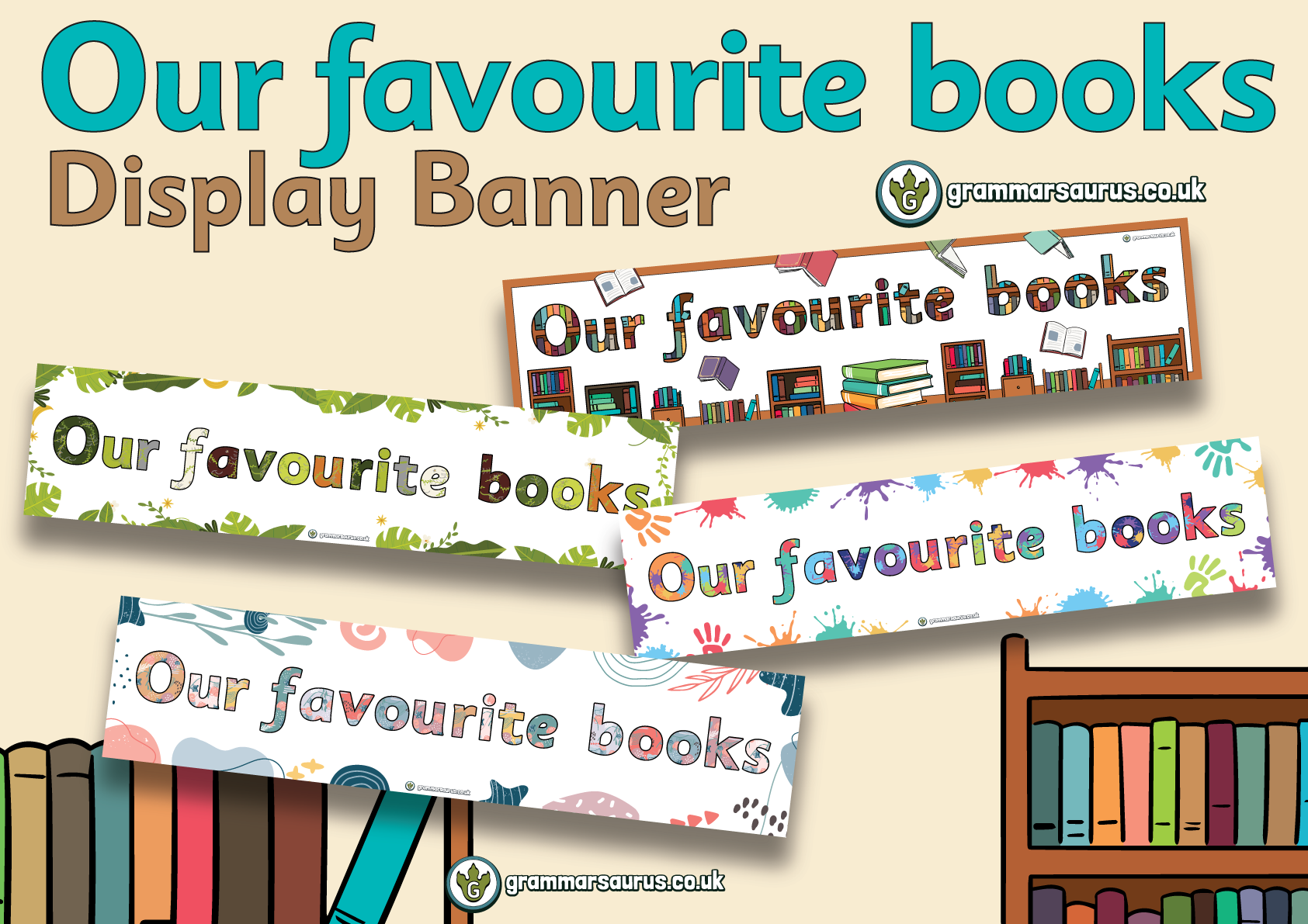 Display Banner - Our Favourite Books - Grammarsaurus