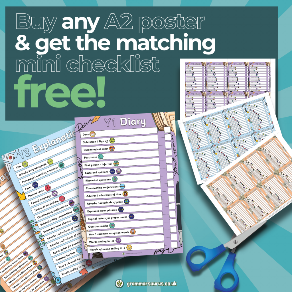 A2 Individual Text-Type Posters - Grammarsaurus