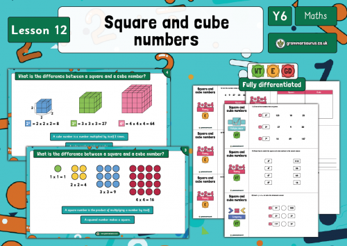 Year 6 Addition, Subtraction and Multiplication - Square and cube ...
