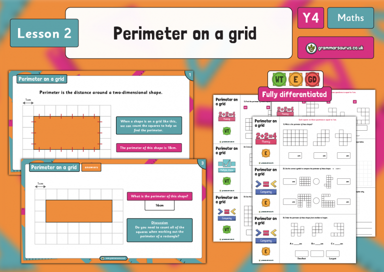 Year 4 Length and Perimeter - Perimeter on a grid - Lesson 2 ...