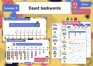 Year 1 Place Value (within 10) - Count backwards - Lesson 5 - Grammarsaurus