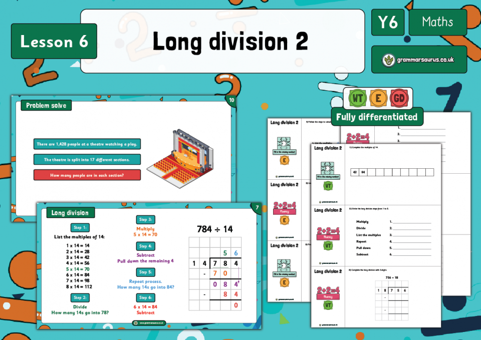 Year 6 Addition, Subtraction, Multiplication and Division - Long ...