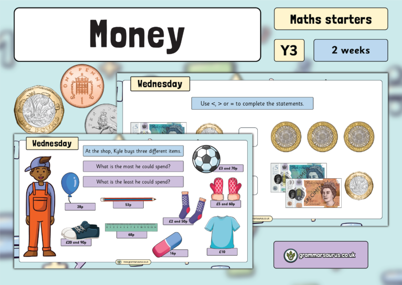 Year 3 Maths Starters – Money - Grammarsaurus