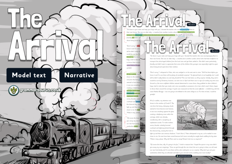Year 6 Model Text – Narrative – The Arrival - Grammarsaurus