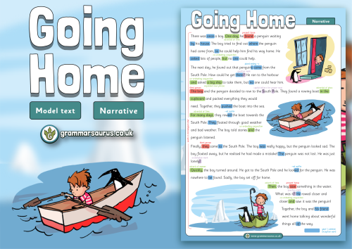 Year 1 Model Text - Narrative - Going Home - Grammarsaurus
