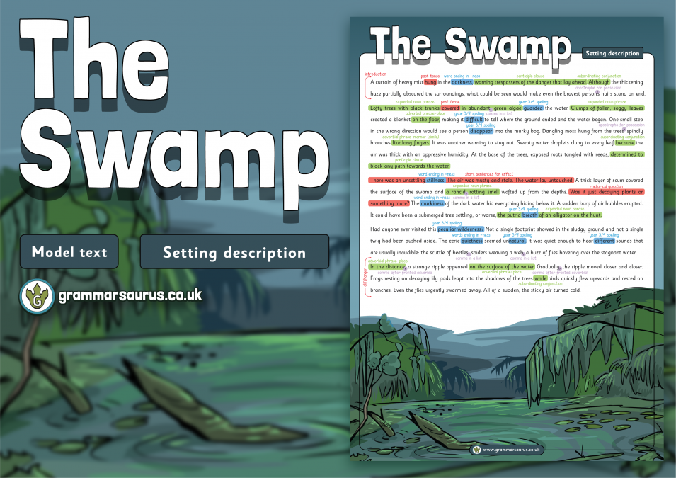 Year 4 Model Text – Setting description - The Swamp ( gbsct P4 , 3rd ...