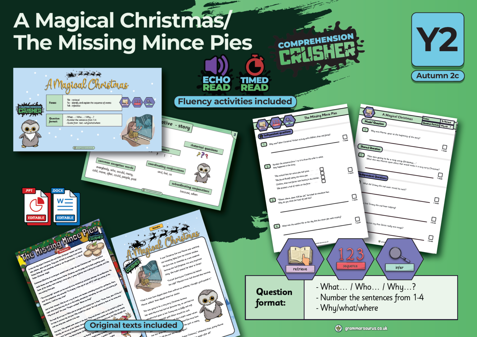 Year 2 Comprehension Crusher Reading Scheme - Autumn 2c - A magical ...