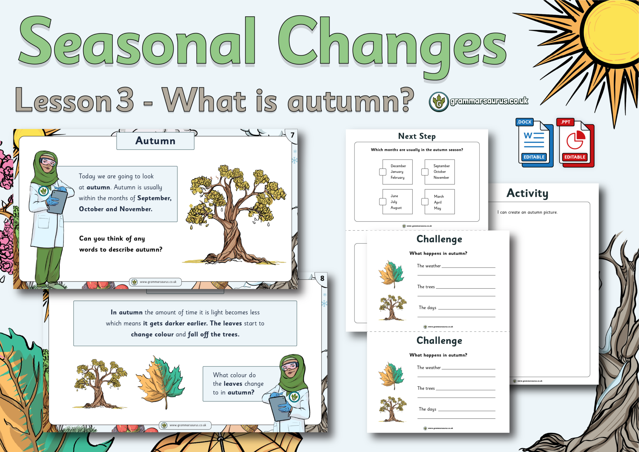 Year 1 Science - Seasonal Changes - What is autumn? Lesson 3 ...