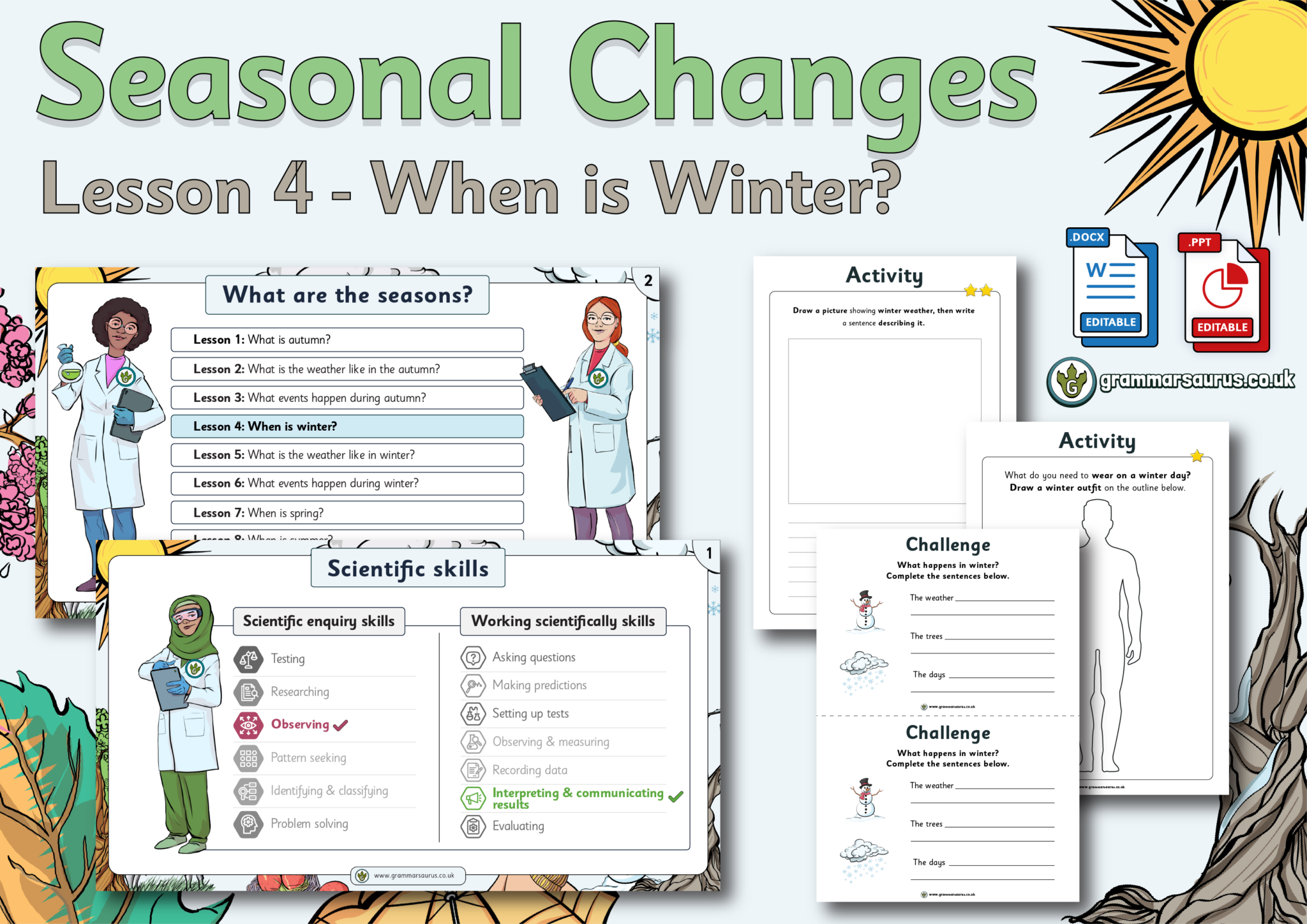 Year 1 Science - Seasonal Changes - When is winter? Lesson 4 ...