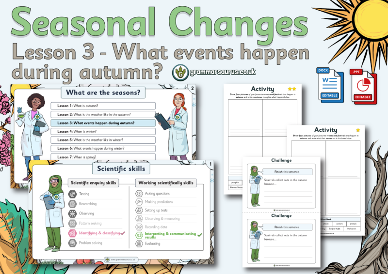 Year 1 Science - Seasonal Changes - What events happen during autumn ...