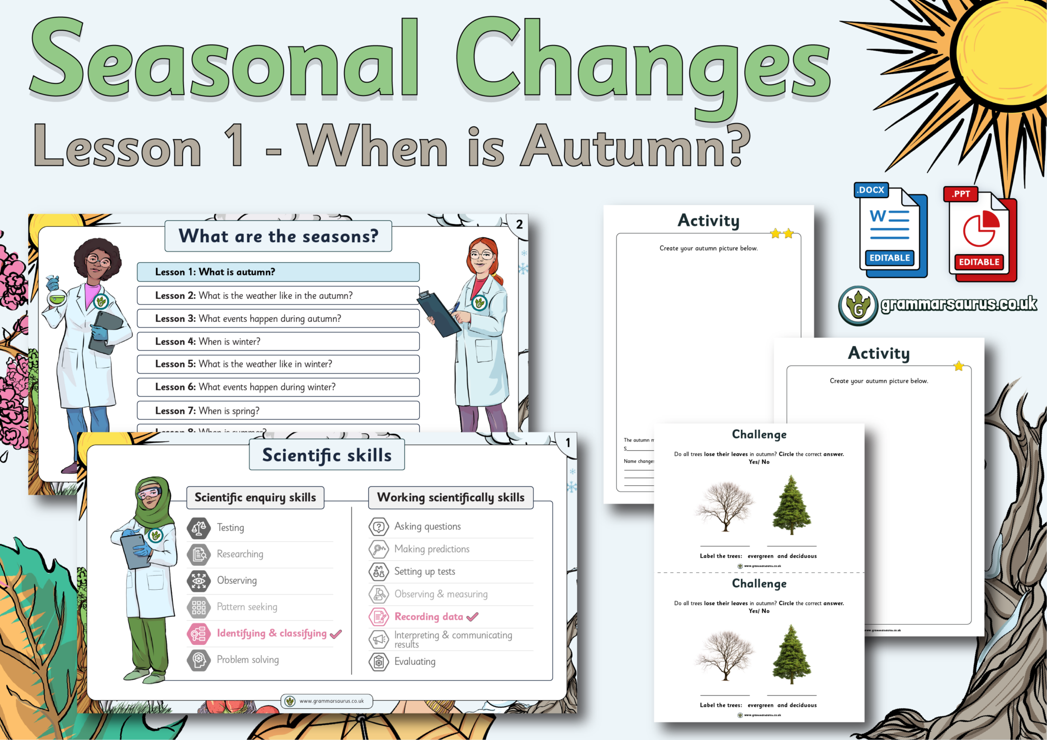 Year 1 Science - Seasonal Changes - When is Autumn? Lesson 1 ...