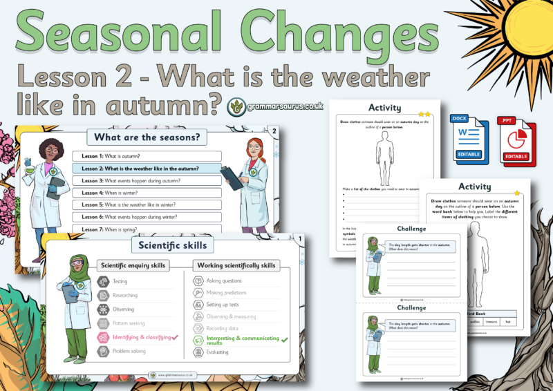 Year 1 Science - Seasonal Changes - What is the weather like in autumn ...