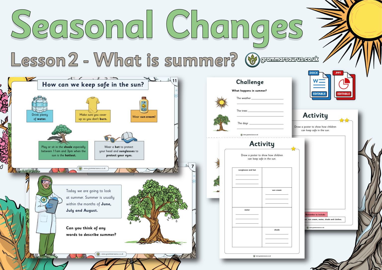 Year 1 Science - Seasonal Changes - what is summer? Lesson 2 ...