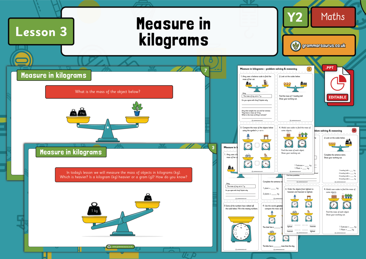 Year 2 Mass, capacity and temperature – Measure in kilograms – Lesson 3 ...