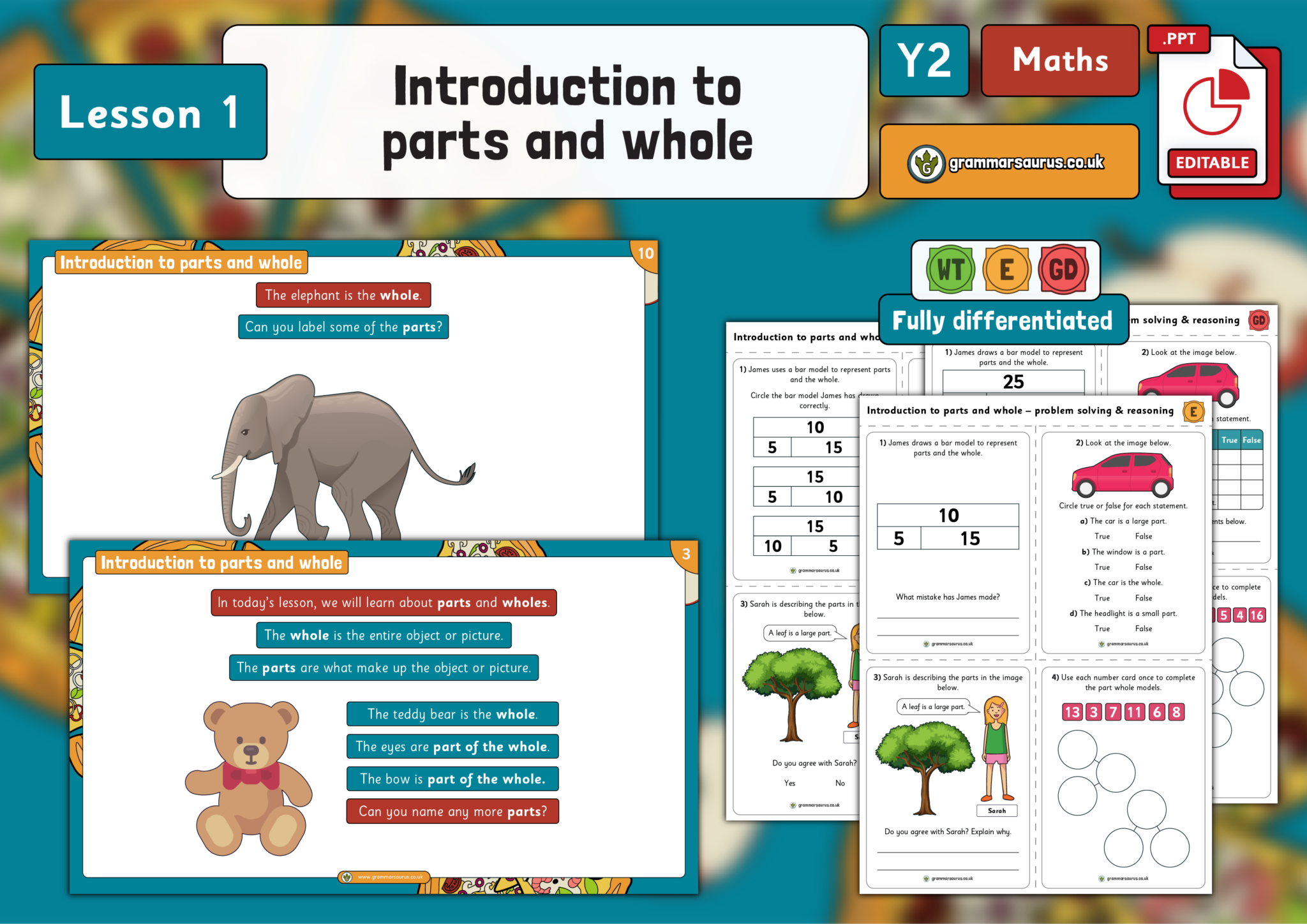 Year 2 Fractions – Introduction to parts and whole – Lesson 1 ...