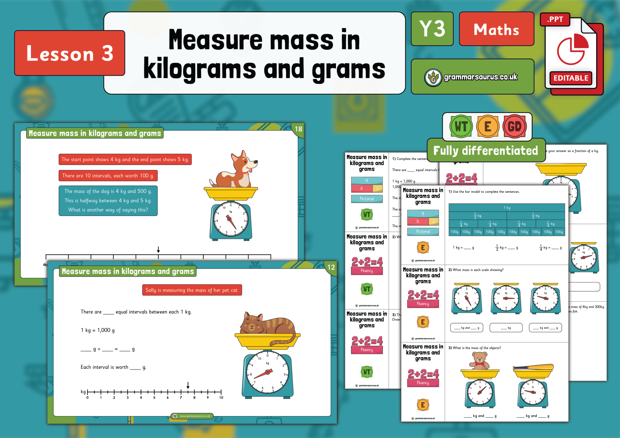 Year 3 Mass and Capacity –Measure mass in kilograms and grams – Lesson ...