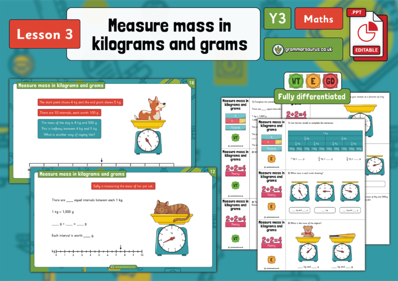 Year 3 Mass and Capacity –Measure mass in kilograms and grams – Lesson ...