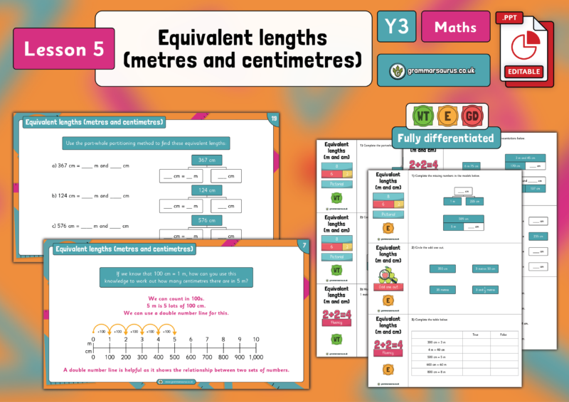 Year 3 Length and Perimeter - Equivalent lengths (metres and ...
