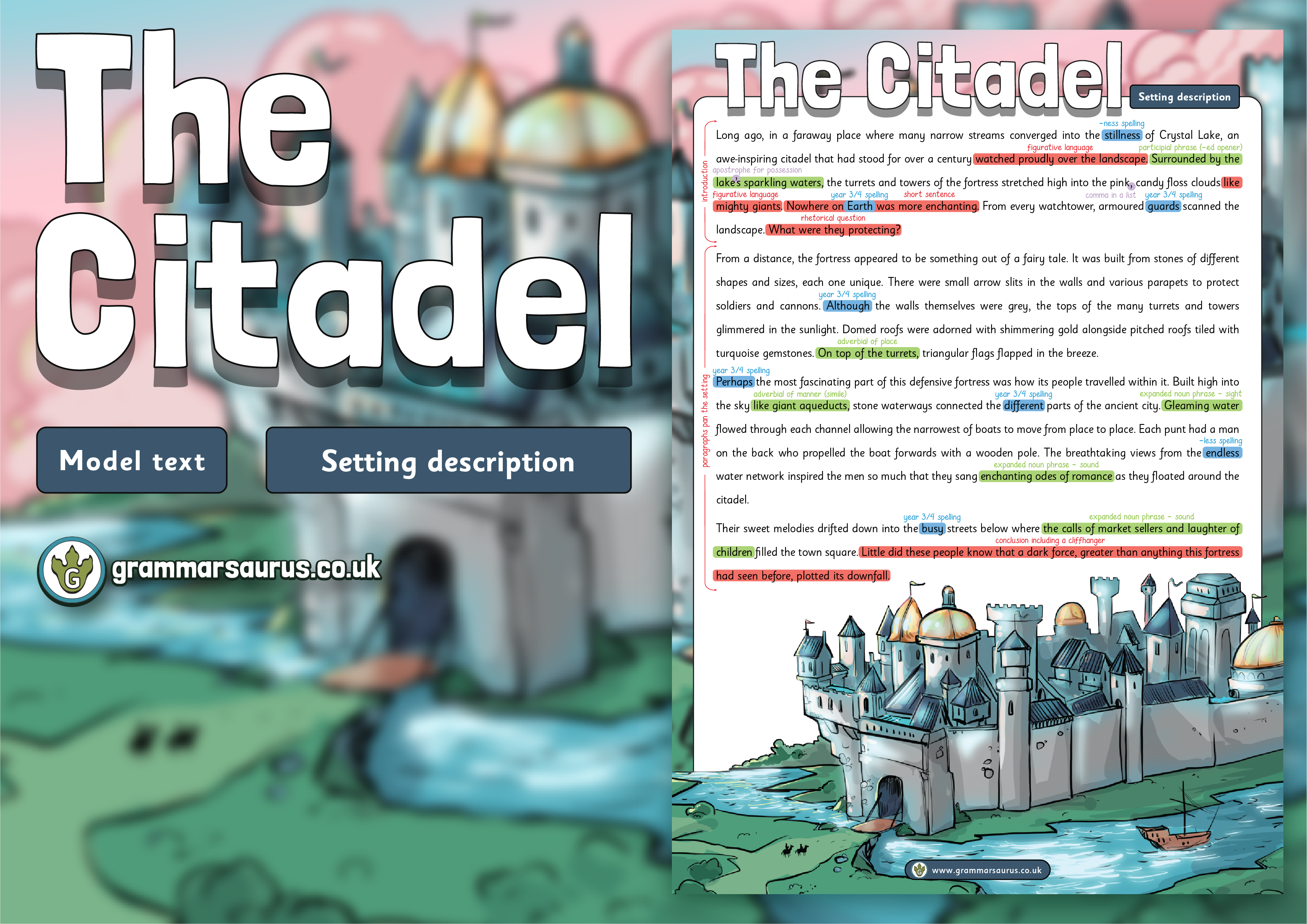 Year 3 Model Text – Setting description - The Citadel - Grammarsaurus