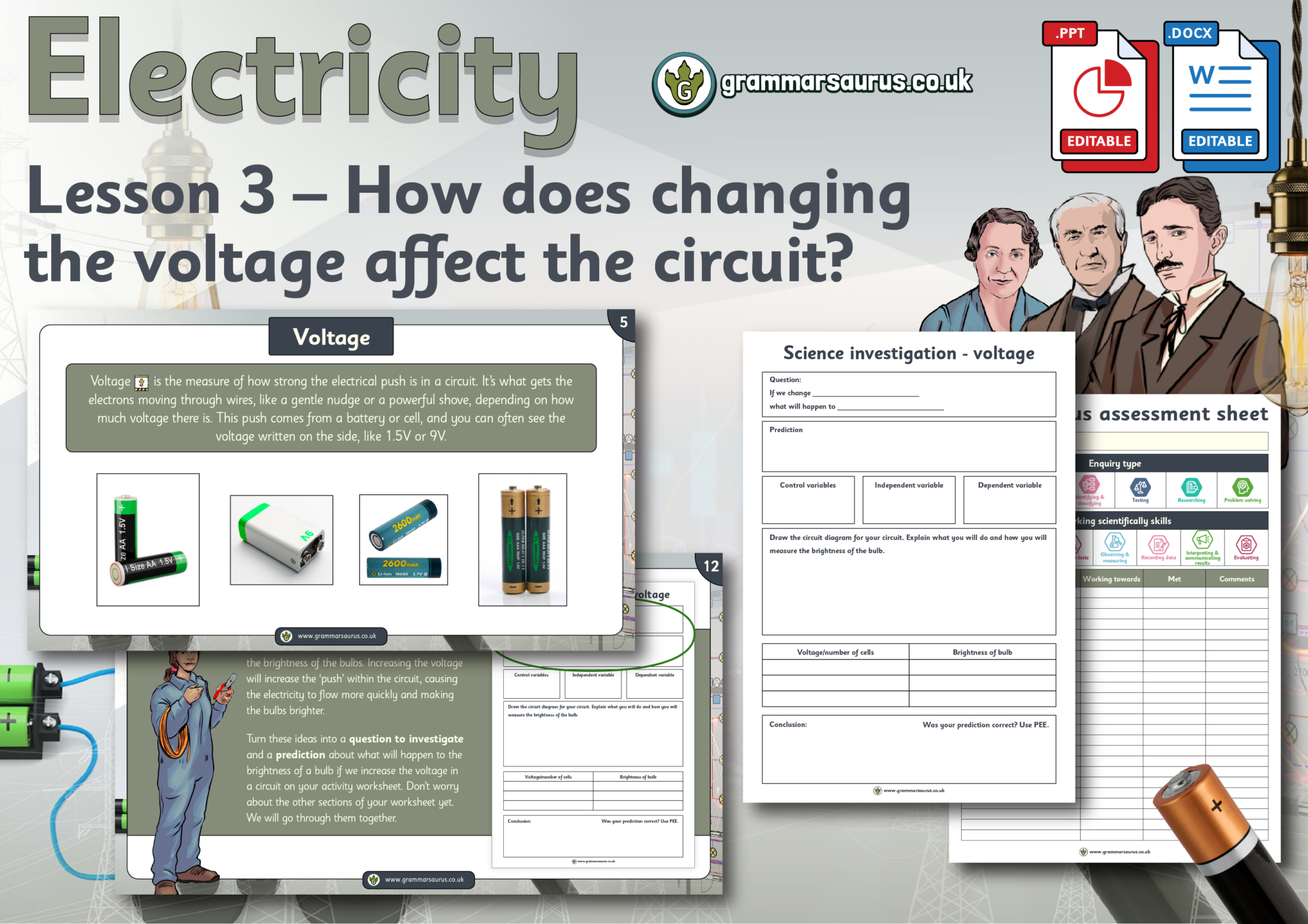Year 6 Science - Electricity - How does changing the voltage affect the ...