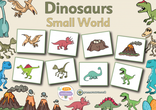 EYFS Dinosaurs - Small World Pack - Grammarsaurus
