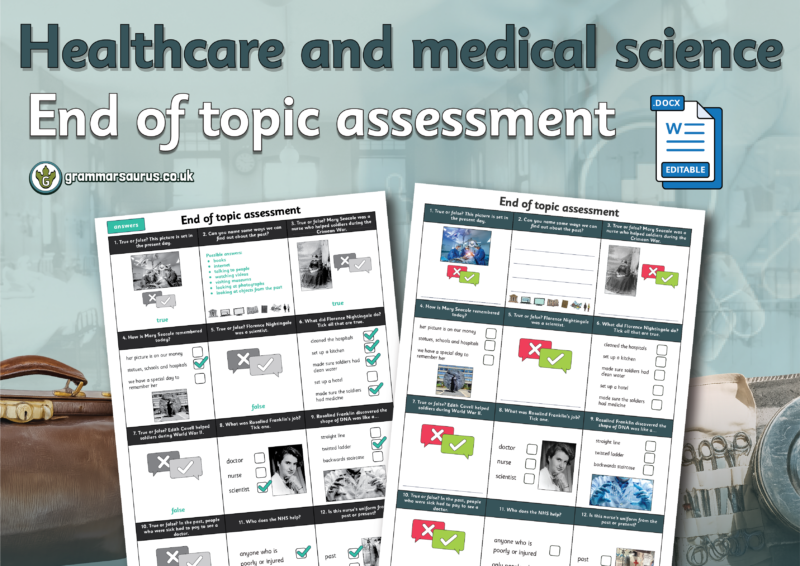 KS1 History – Healthcare and medical science – End of unit assessment ...