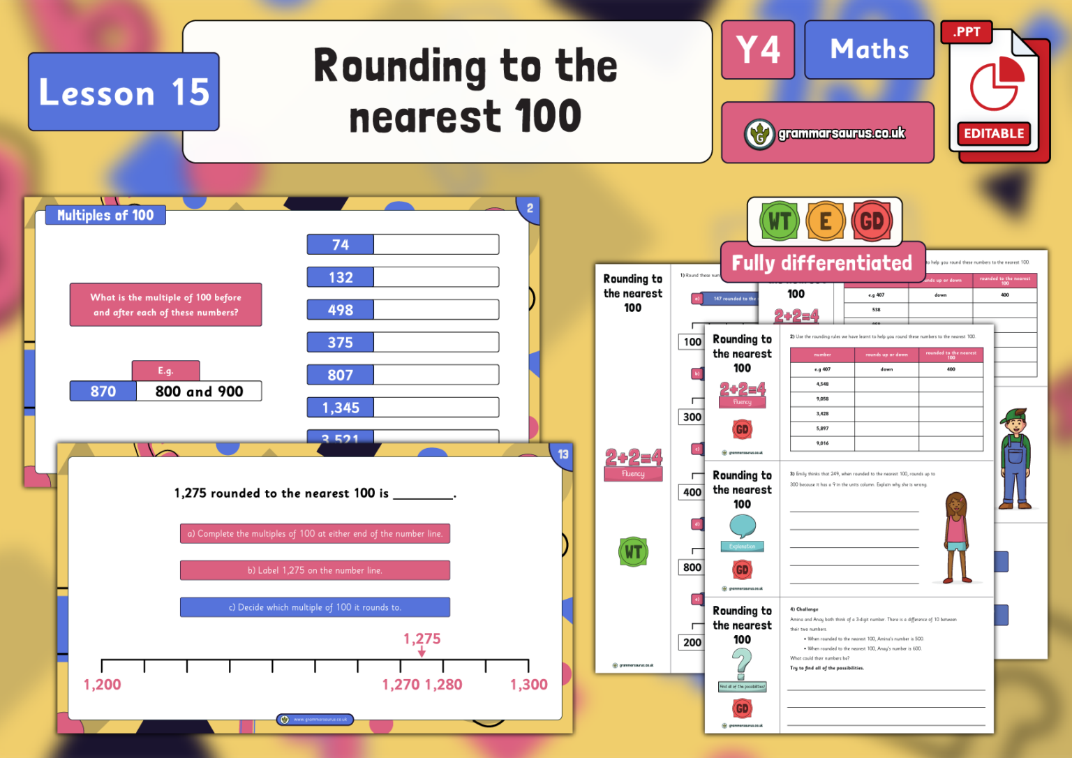 Year 4 Place Value – Rounding to the nearest 100 – Lesson 15 ...