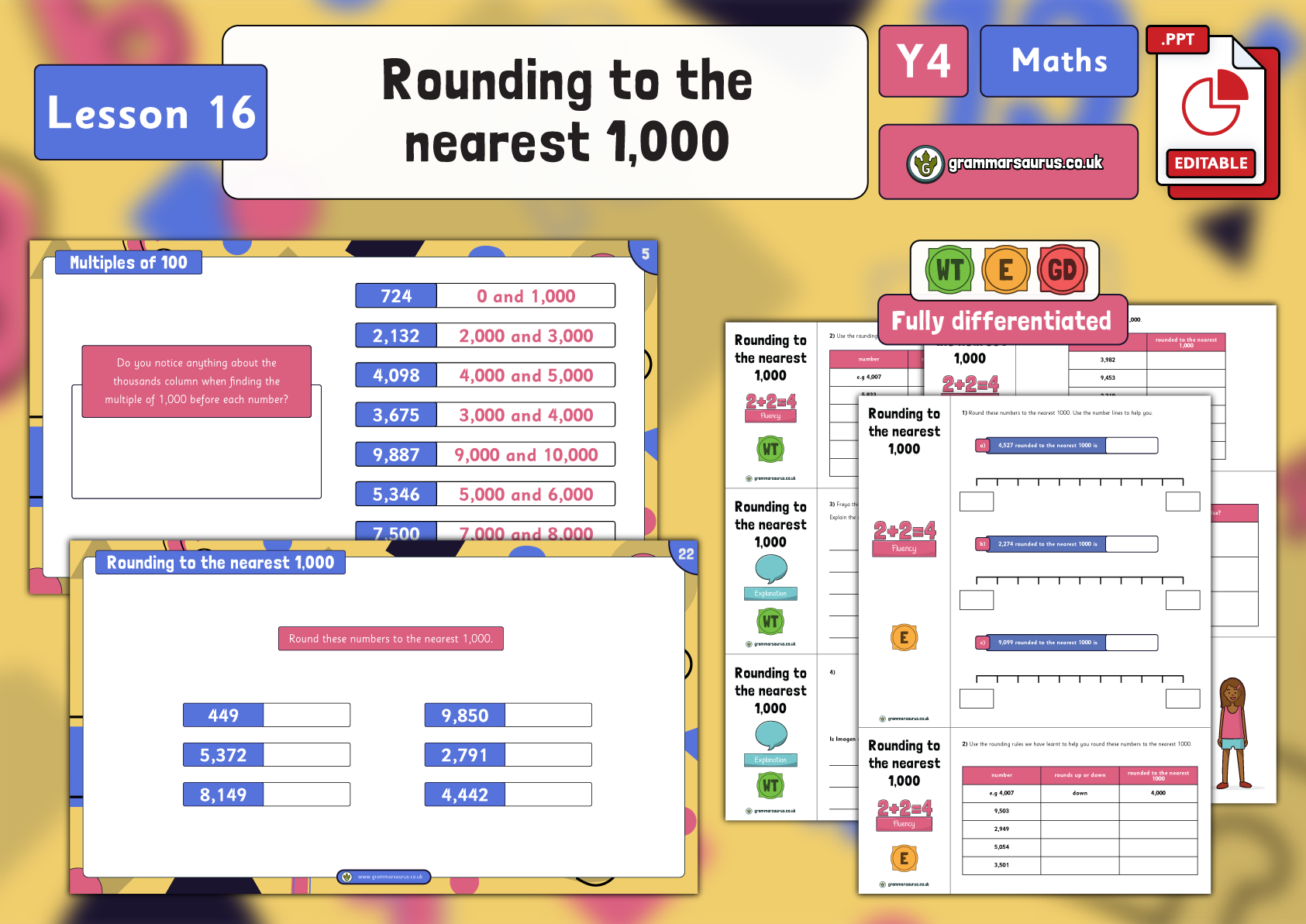 Year 4 Place Value – Rounding to the nearest 1,000 – Lesson 16 ...