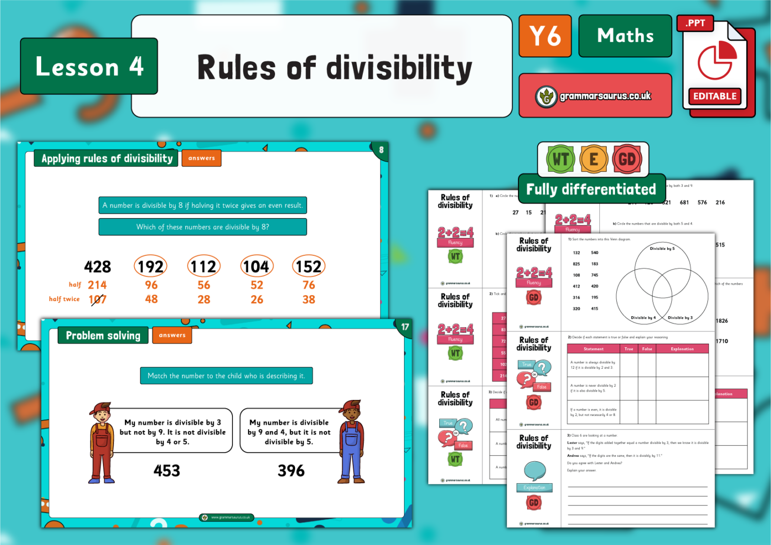 Year 6 Addition, Subtraction, Multiplication and Division – Rules of ...