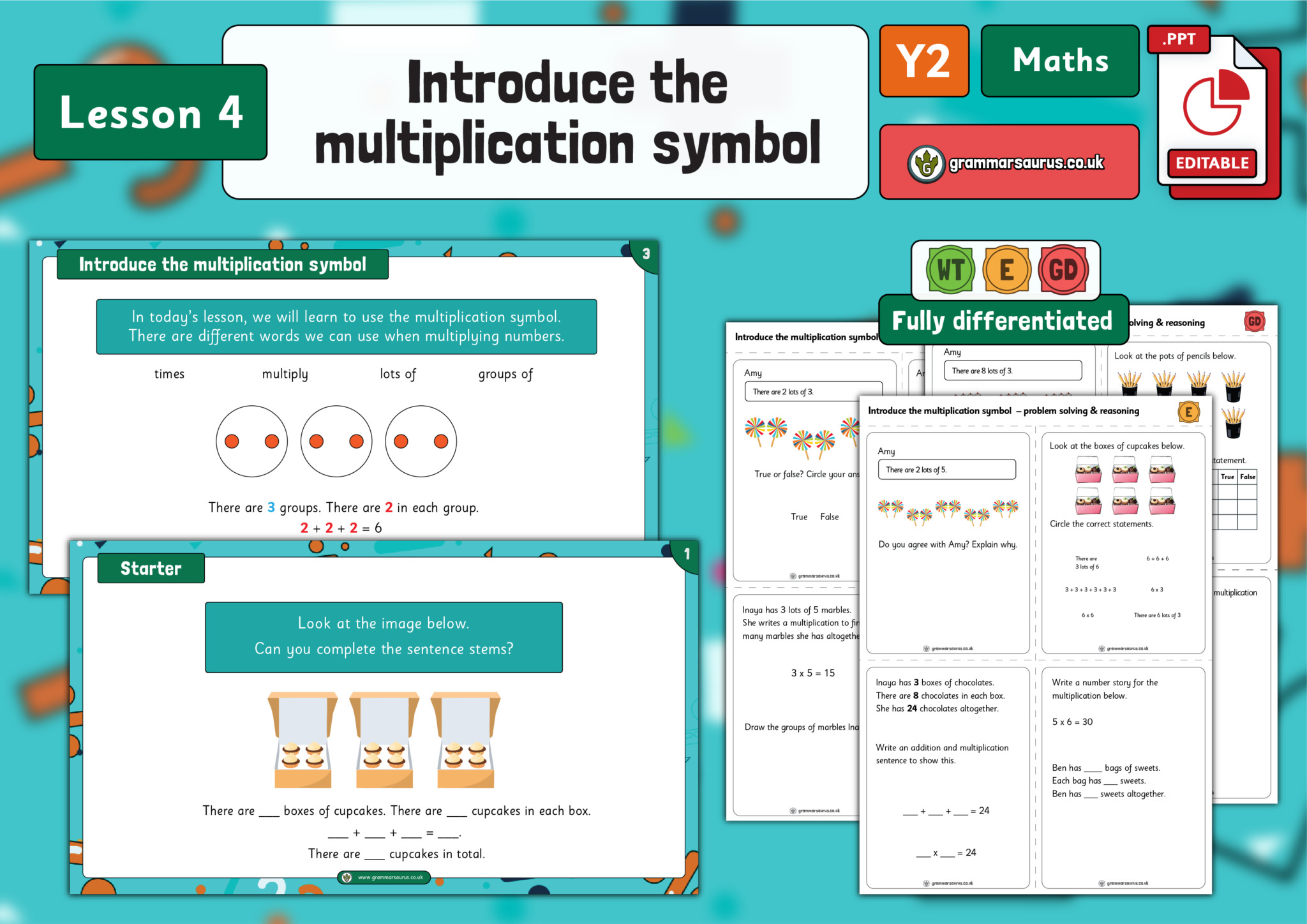 Year 2 Multiplication and Division - Introduce the multiplication ...