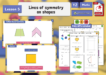 Year 2 Properties of Shape - Lines of Symmetry on shapes - Lesson 5 ...