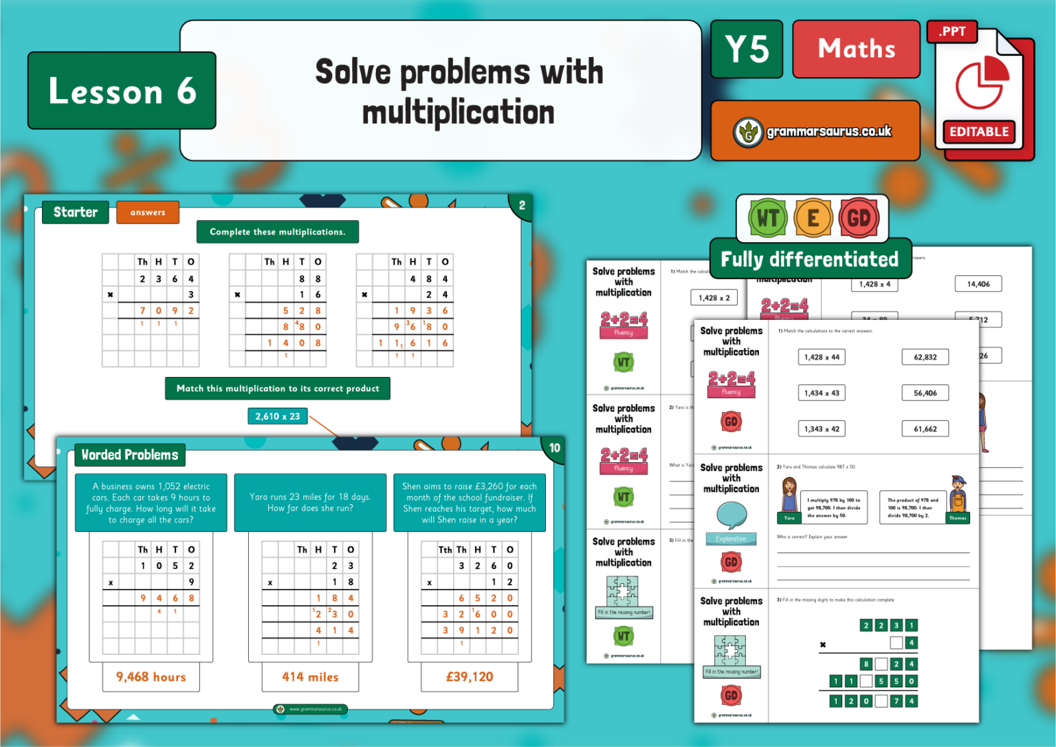 Year 5 Multiplication and Division (Part 2) - Solve problems with ...