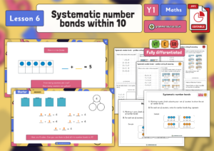 Year 1 Addition and Subtraction (within 10) - Systematic number bonds ...