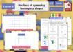 Year 2 Properties of Shape - Use lines of symmetry to complete shapes ...
