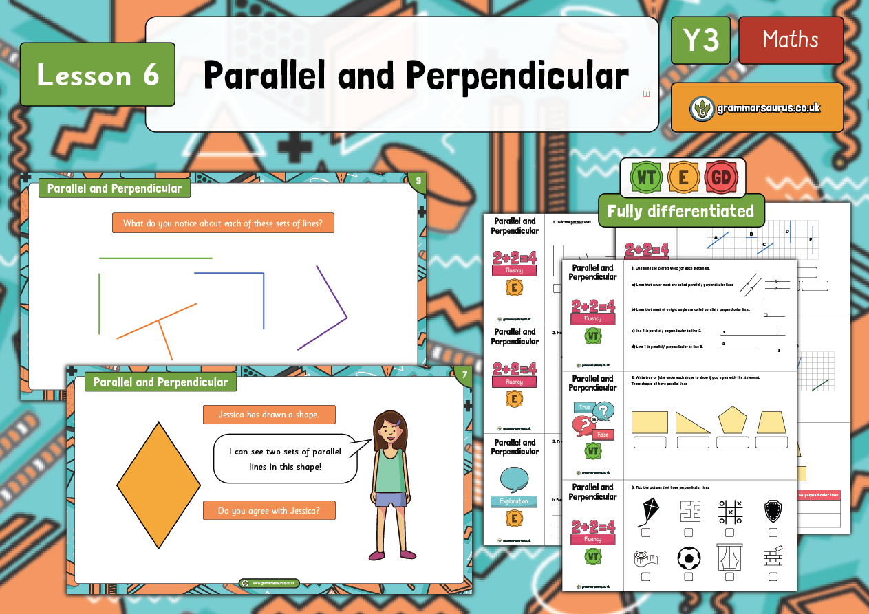 Year 3 Properties of Shape - Parallel and Perpendicular - Lesson 6 ...