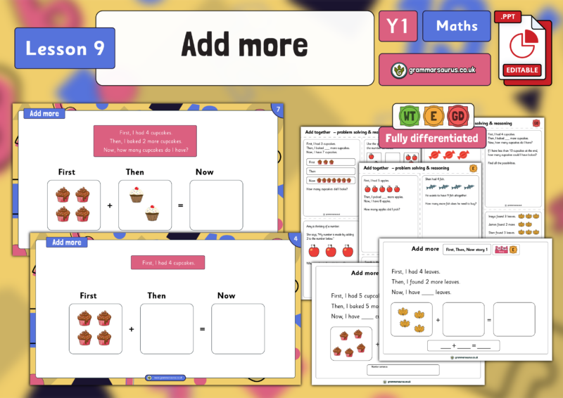 Year 1 Addition and Subtraction (within 10) – Add more - Lesson 9 ...