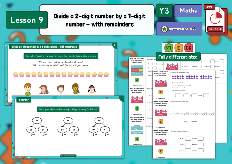 Year 3 Multiplication and Division Part 2 – Divide a 2-digit number by ...