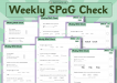 Year 1 Weekly SPaG Check - Spring - Grammarsaurus