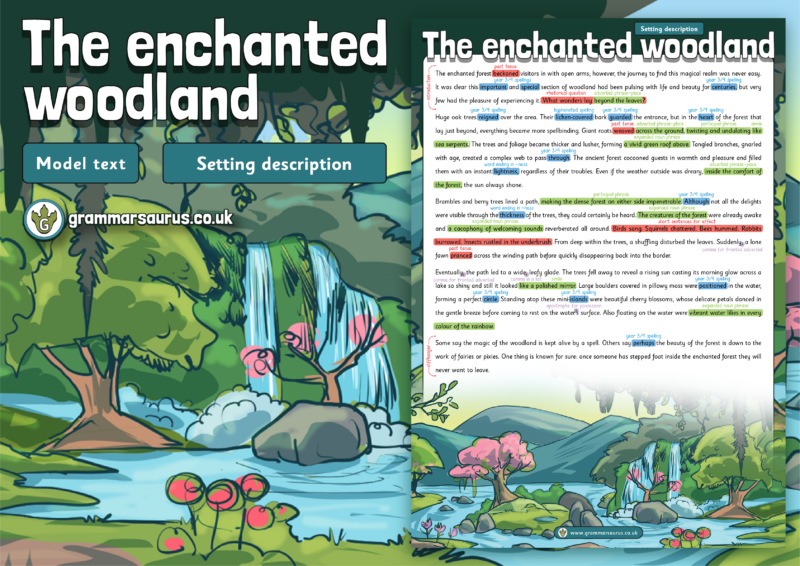 Year 4 Model Text – Setting description – The enchanted woodland ...