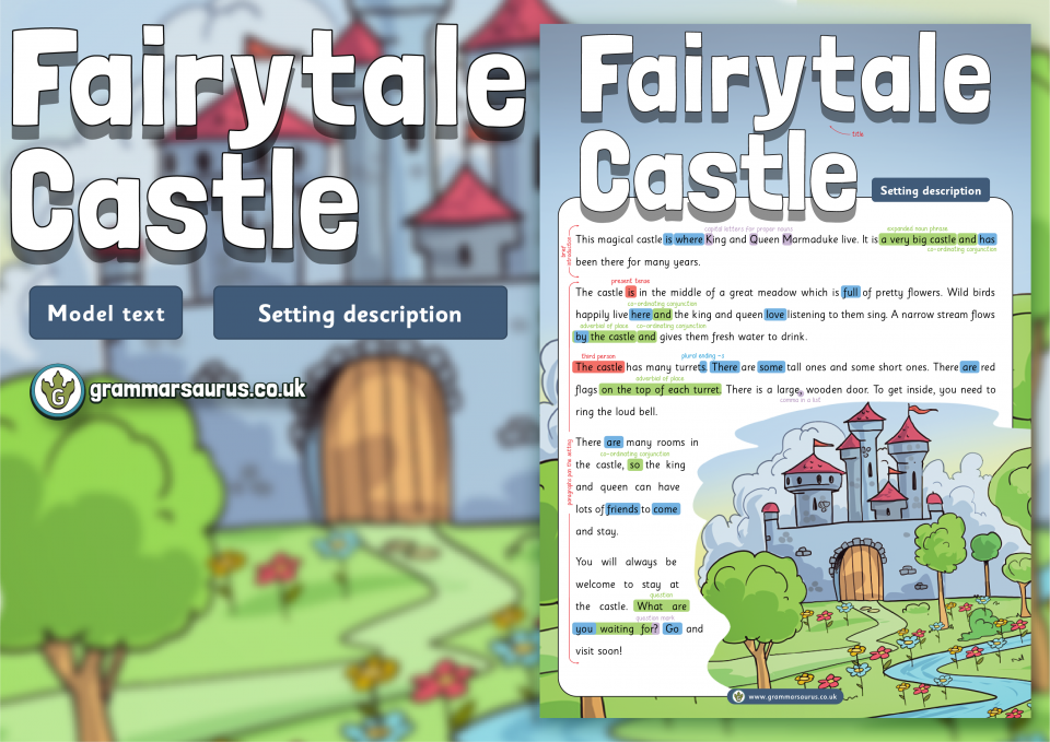 Year 1 Model Text - Setting description - Fairytale Castle ( gbsct P1 ...