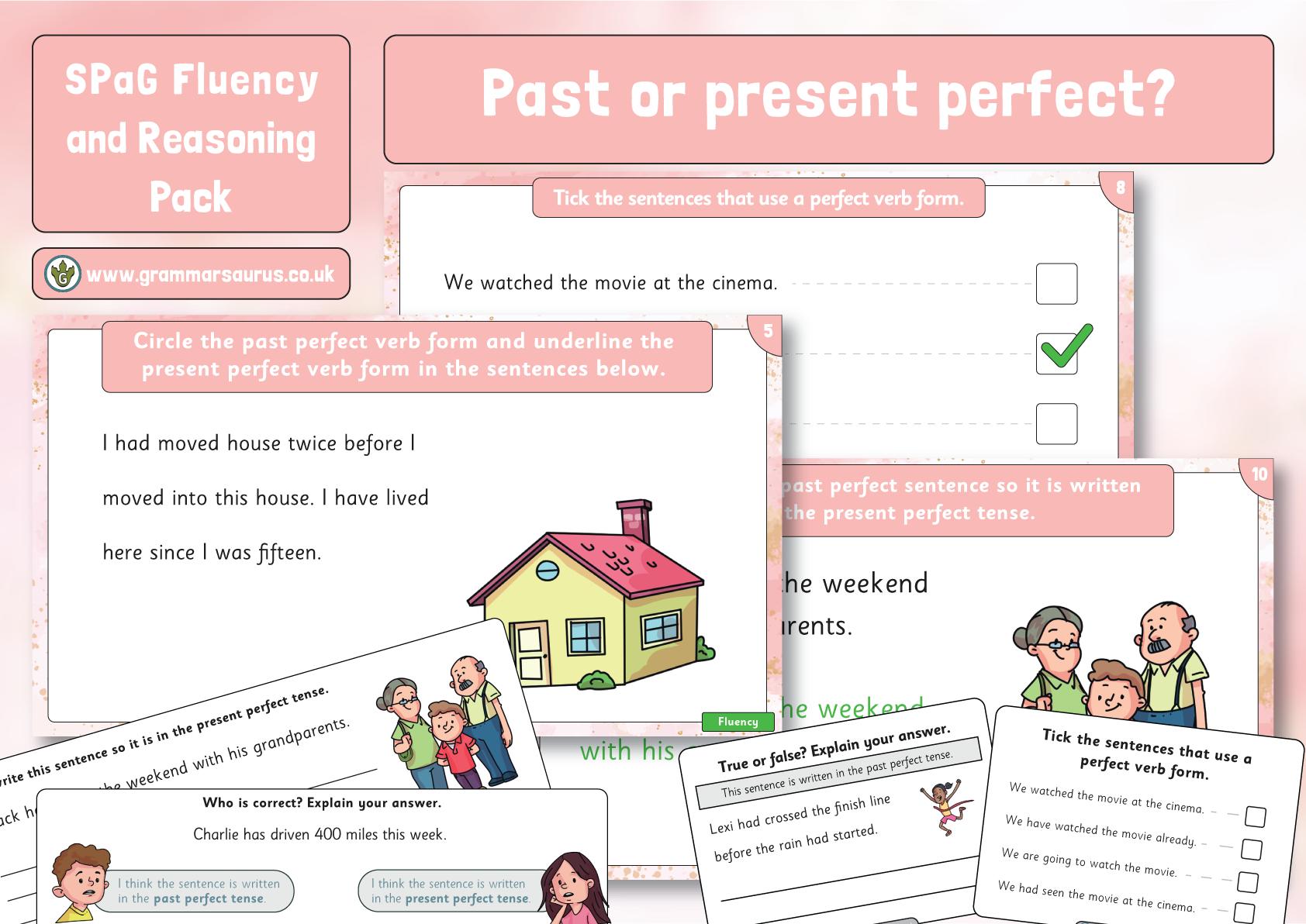 SPaG Fluency & Reasoning Pack – Past or present perfect tense ...