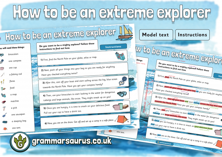 Y1 Instructions - Grammarsaurus