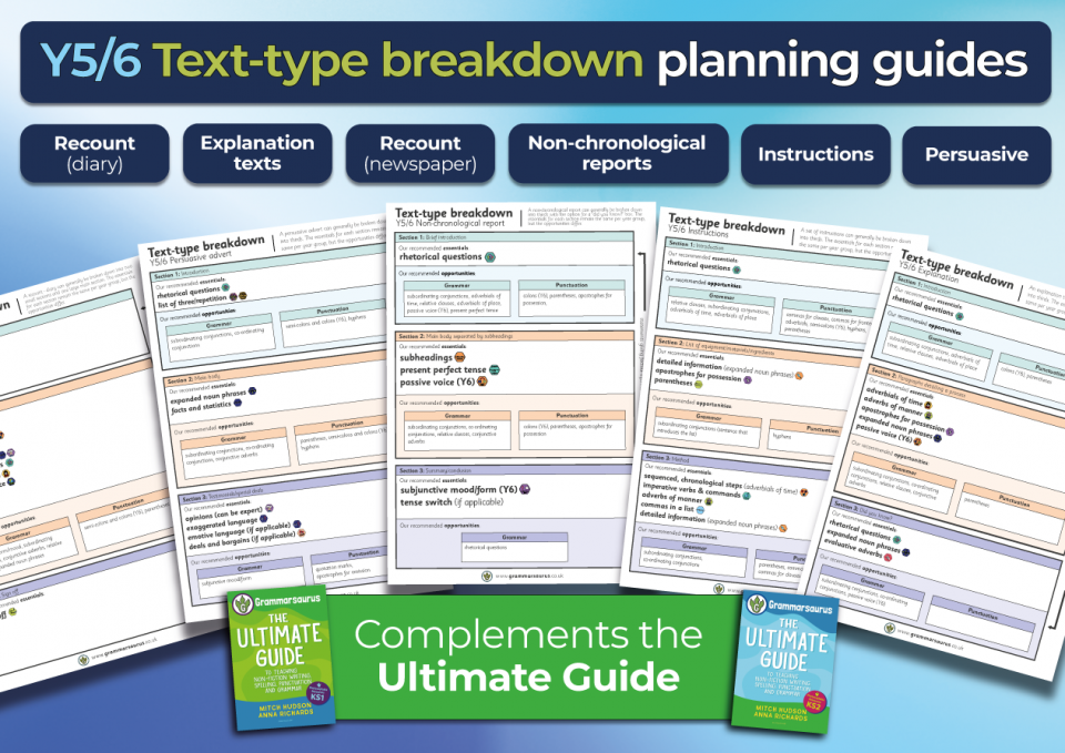 Year 6 Achieving Greater Depth Mat - Writing - Grammarsaurus