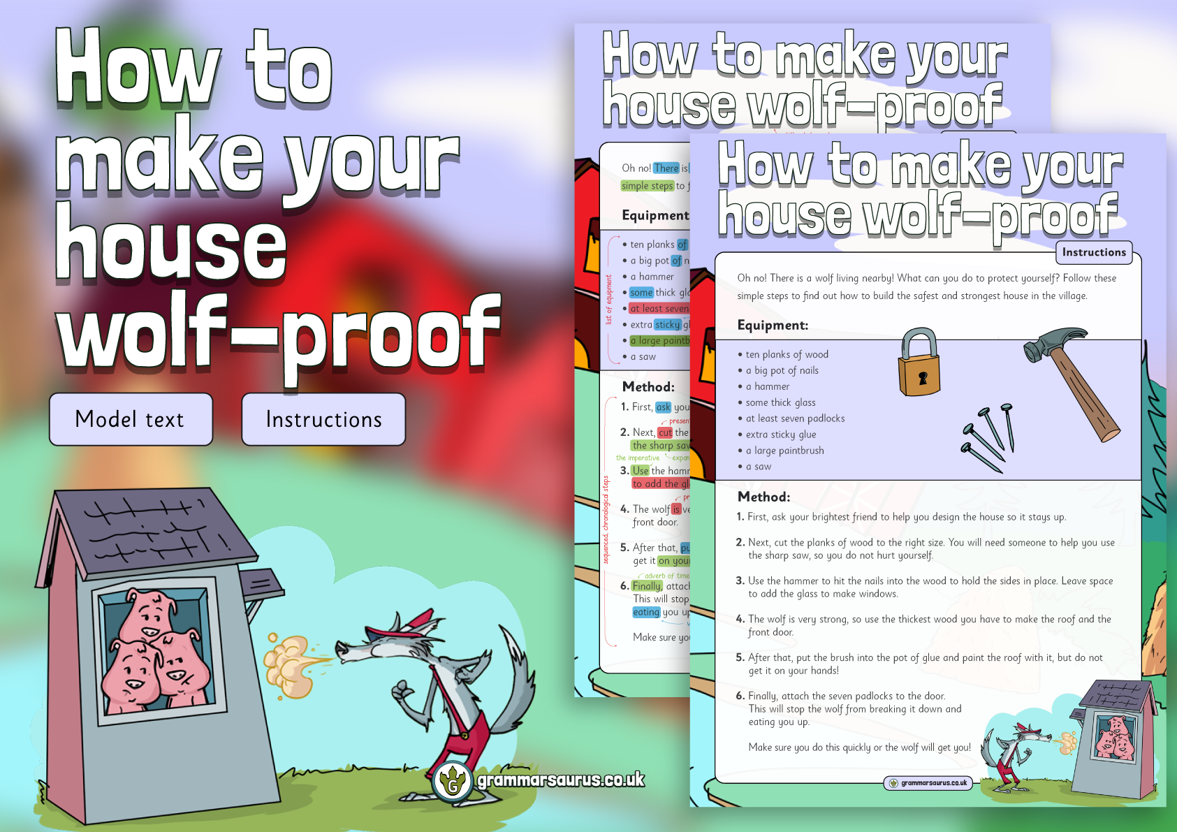 Year 1 Model Text – Instructions – How to make your house wolf-proof ...