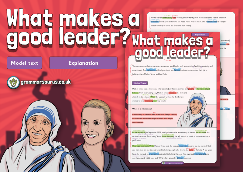 Year 4 Model Text – Explanation – What makes a good leader? - Grammarsaurus
